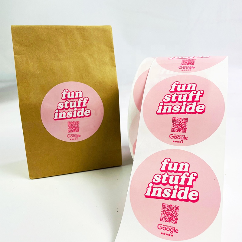 Custom Printed Logo Labels for Packaging Vinyl Waterproof Stickers