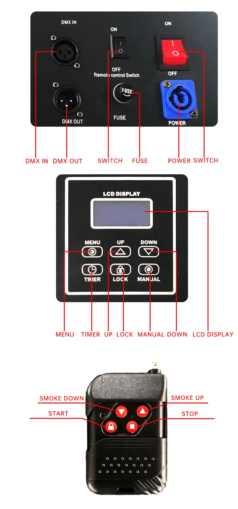 Professional Stage Effect Equipment Machine Full-color Led With Fogger ...
