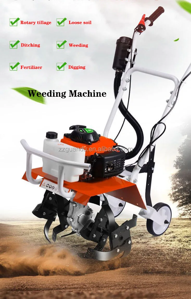 7.8kw188cc Gasoline Cultivator Walking Hand Tiller 4 Strokes Rotary ...