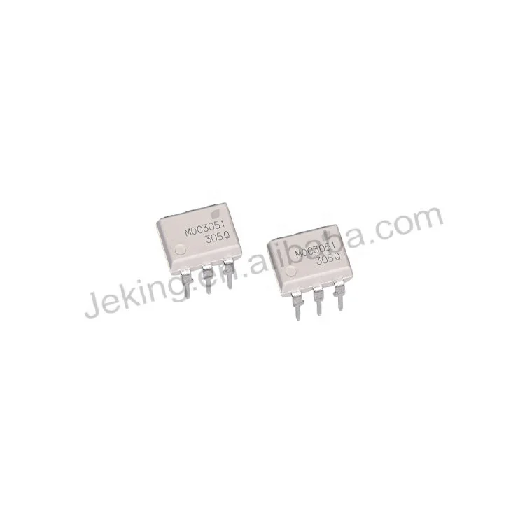 Jeking Moc3051 Transistor Output Optocouplers Dip-6 1 Channel 60 Ma 1. ...