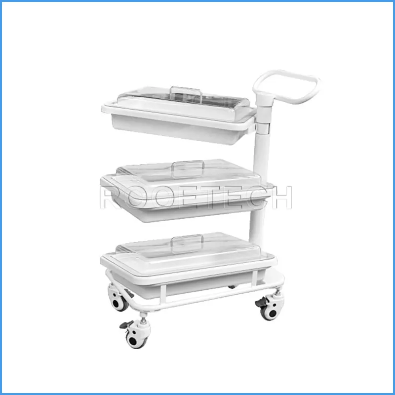 2/3-Trays Mobile Medical Endoscope Transport and Storage Trolley ...