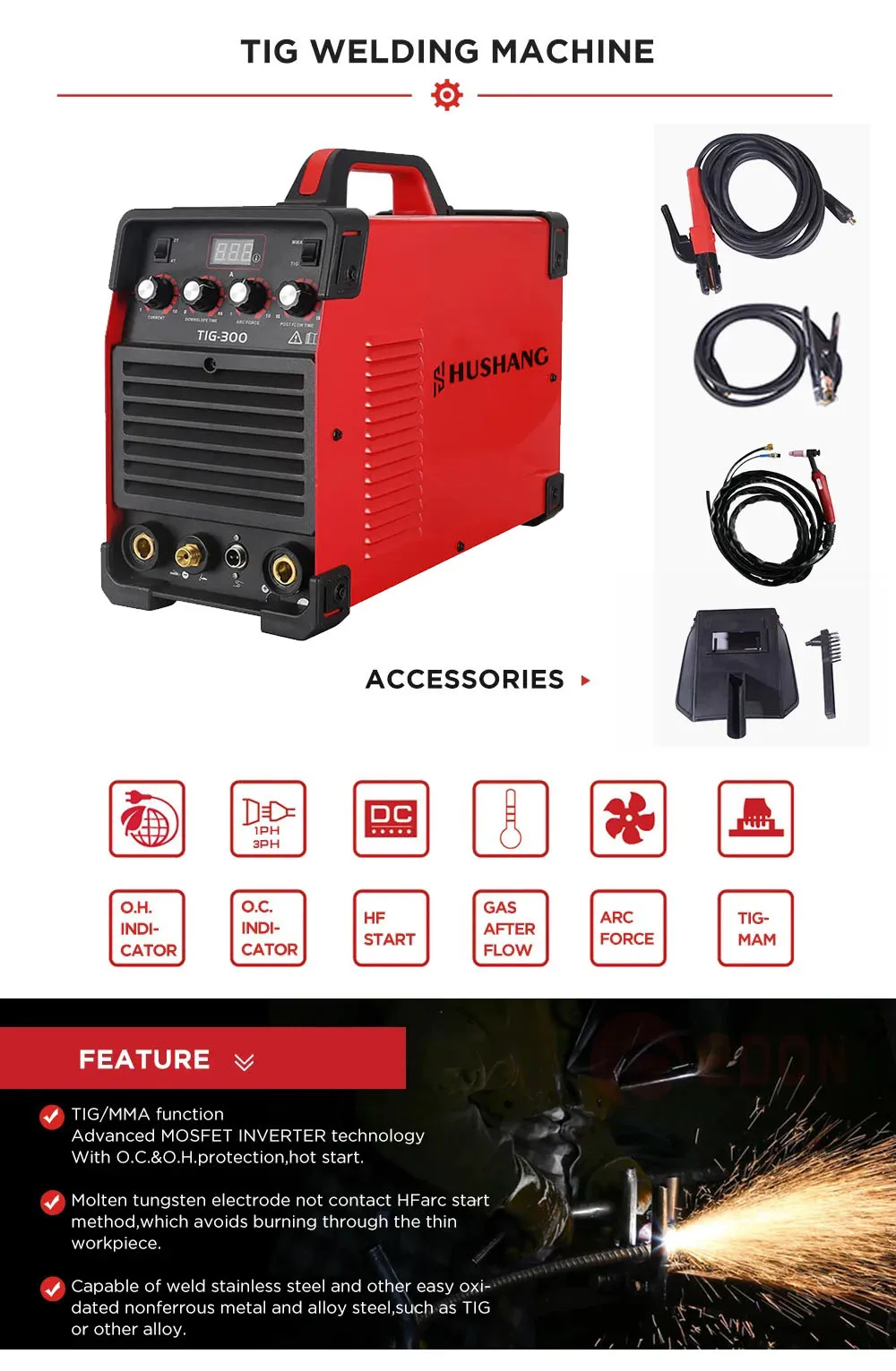 多功能220v Dc Mosfet逆变电极棒电弧力mma焊机设备tig高频tig焊机 - Buy 高频氩弧焊机,焊钨极氩弧焊 (tig),焊接设备 Product on Alibaba.com