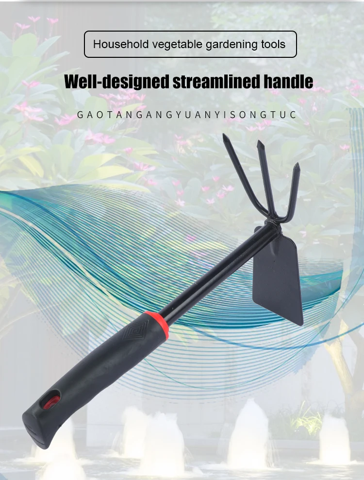 Garden Hand Tool Rakes And Hoes Fork Hoe With Metallic Handle - Buy ...