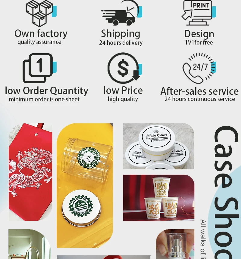 High Quality Company logo Uv Transfer Sticker for Leather Packaging ...