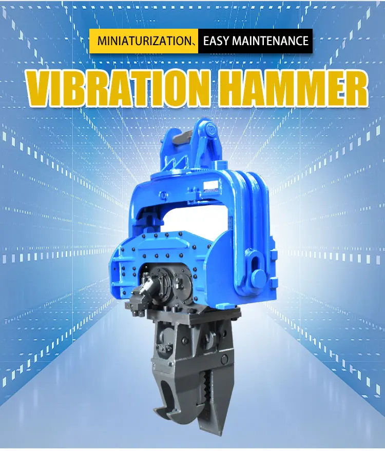 Excavator Mounted Vibro Hammer,Vibratory Sheet Pile Driver Sheet Piling ...