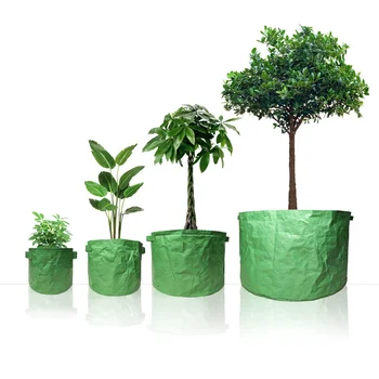 Heavy-duty Plastic Tree Planter Bag With Hard Handles Pe Grow Bag For ...