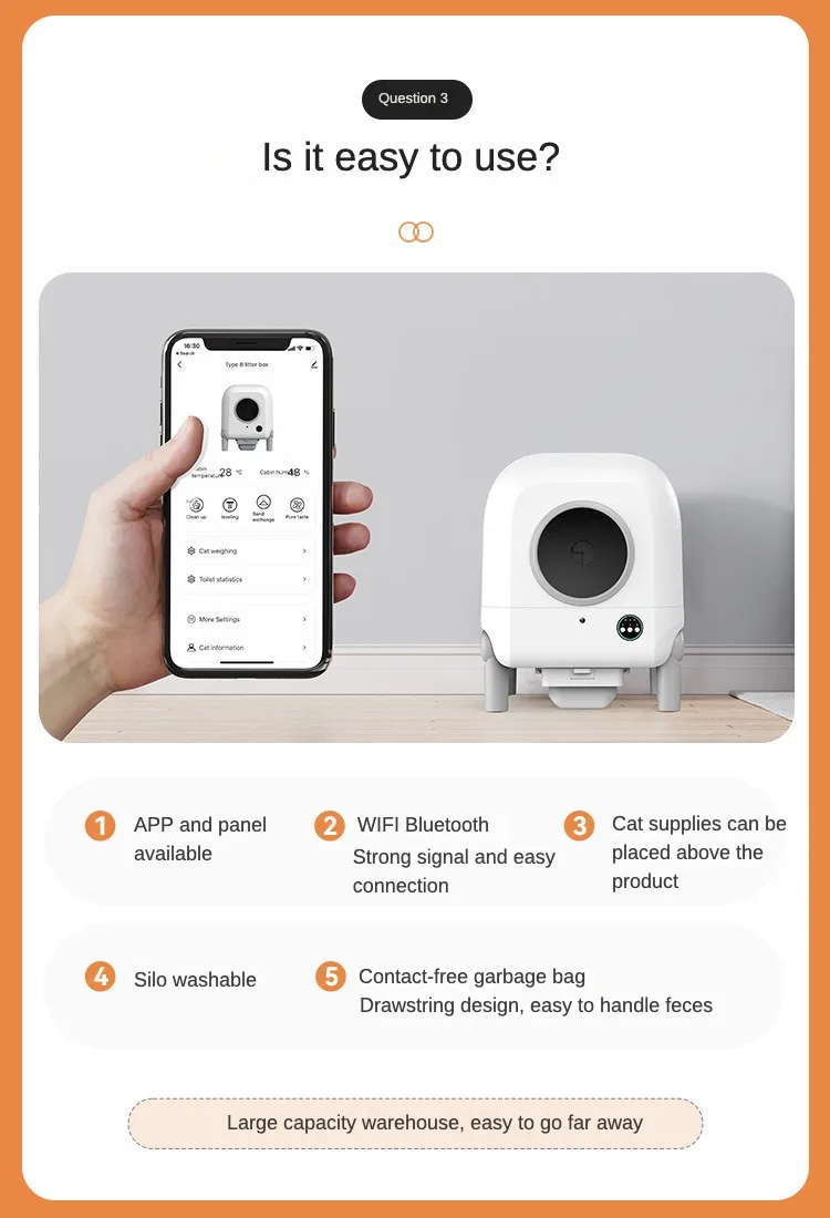 Smart Quick Self Cleaning Big Cat Toilet Automatic Pet Cleaning Product ...