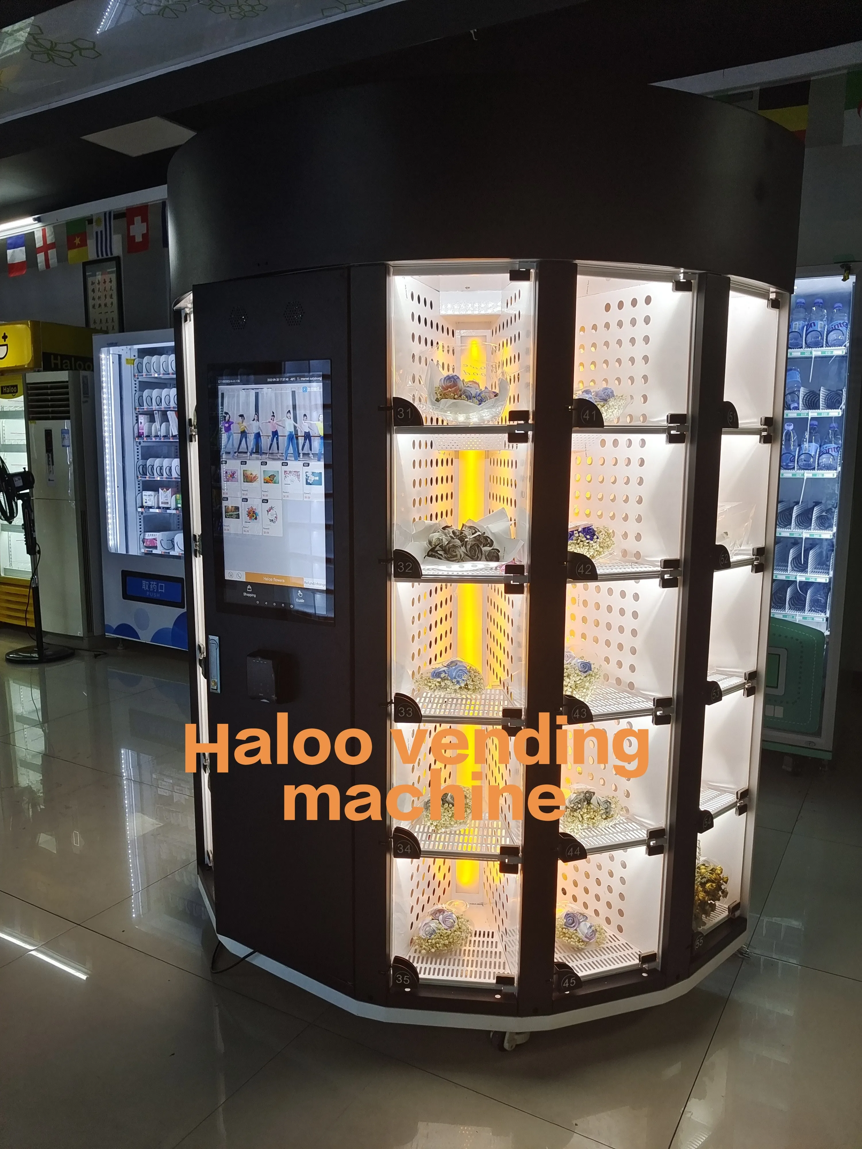 Sdk Elegant Design Flower-vending-machine For Flowers With Cooler And ...