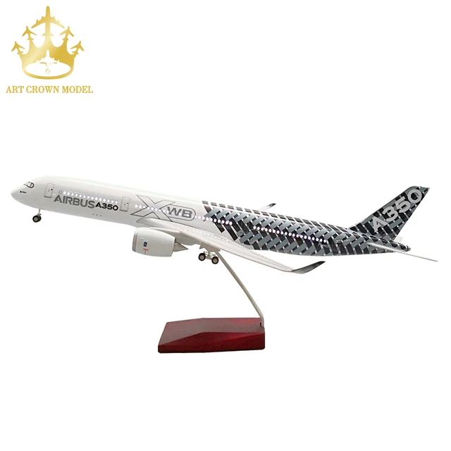 Airbus A350 Prototype Carbon Fiber Aviation 1:142 With Light And Voice ...