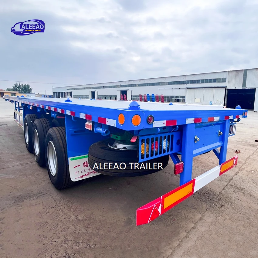 Shipping 20ft 40ft 50ft 53ft 40 Feet 2 3 4 5 Axles Flatbed Semi Truck ...