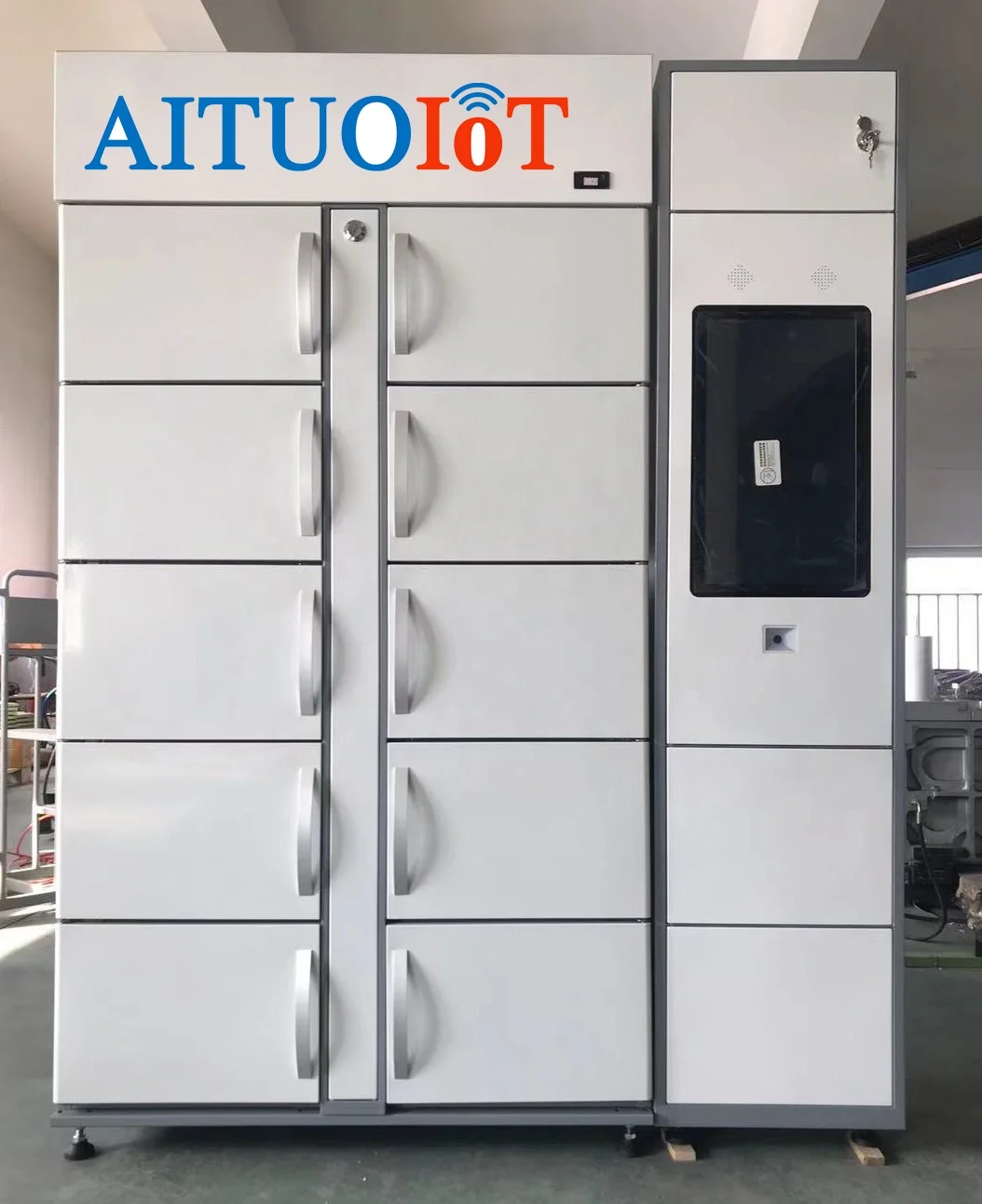 Smart Fresh Food Locker - IoT Enabled Refrigerator with 32" Screen and ...