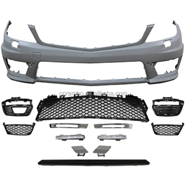 FRONT BUMPER C63 AMG W204 - Upgrade Your Mercedes Body Kit