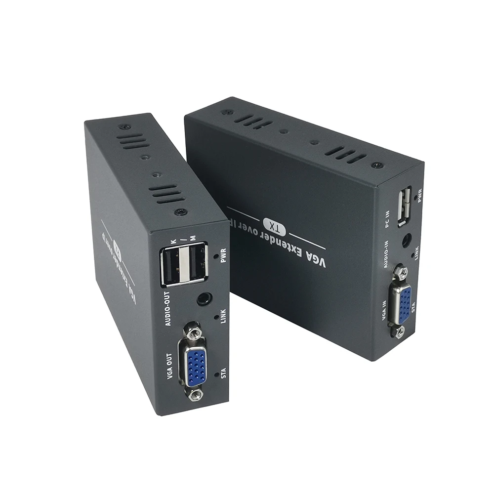 Kvm Hdmi Vga Extender 200m 100m Kvm Vga Usb Extender 100 M One To Many - Buy Kvm Vga Extender ...