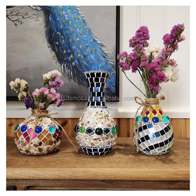 DIY Mosaic Kits Glass Mosaic Vase| Alibaba.com