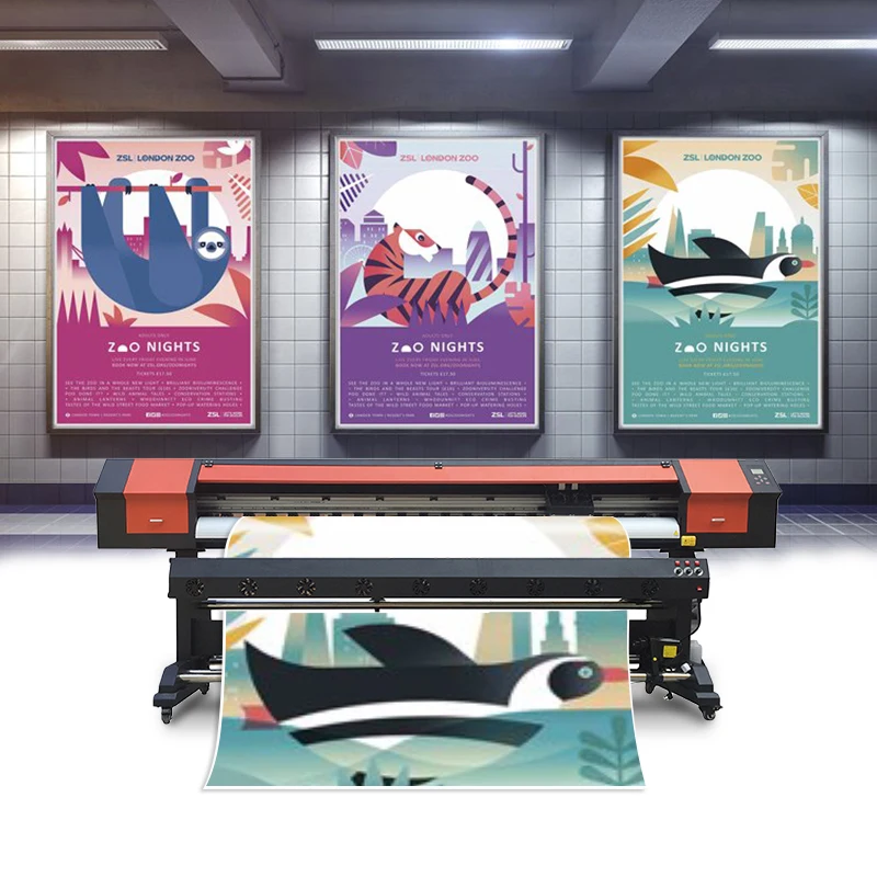 Digital Banner Printing Machine 1.8m 3,2m Advertisement Printer With ...