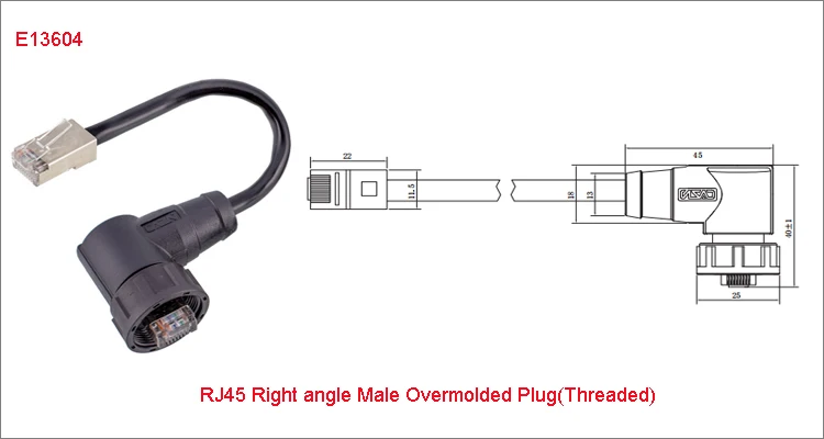 Dual Rj45 Waterproof Connector Socket Front Panel Mounted Rj45 Outdoors ...