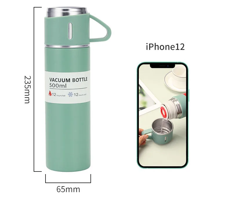 500ml Smart Insulation Cup Intelligent Temperature Display Portable ...