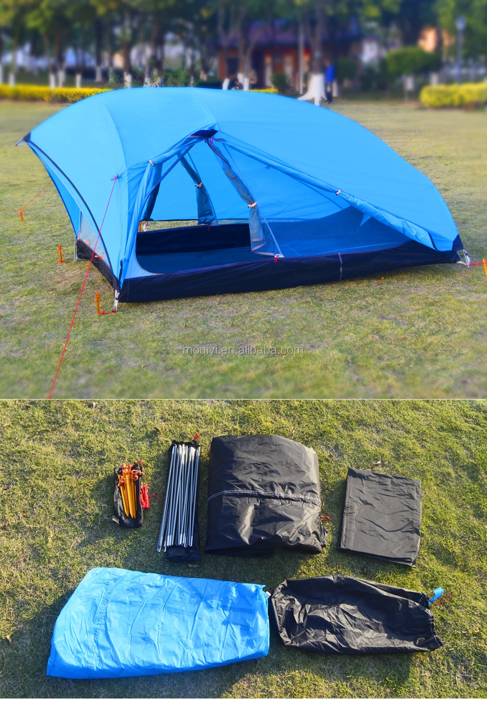 Portable Outdoor Mini Glamping Safari Tents Single Kiosk Fast Up ...