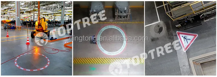 15-400w Stop Led Floor Sign Projector Gobo Projector Forklift Safety ...