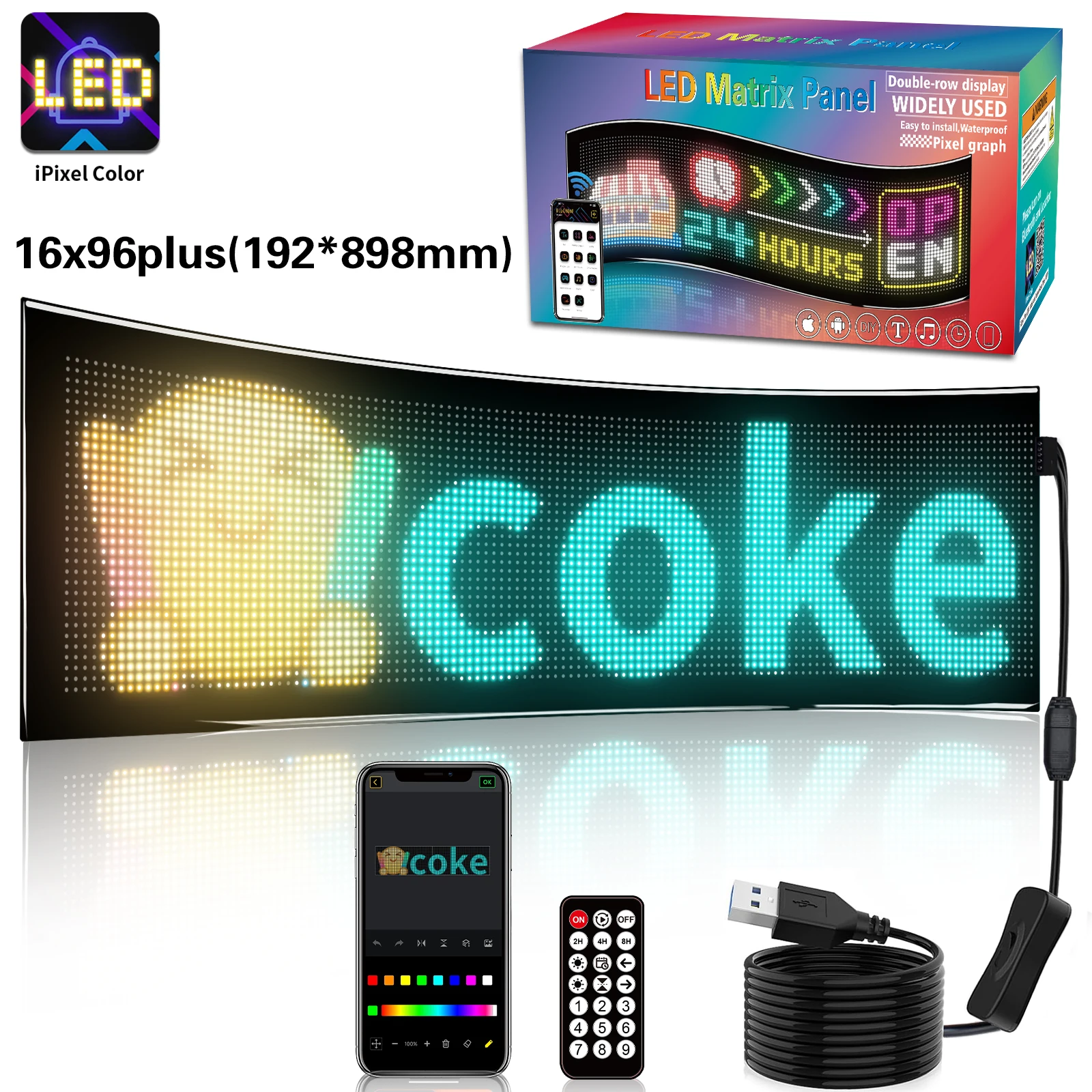 Vehicle Demon Dynamic Animated Led Eye Flexible Led Display Screen ...