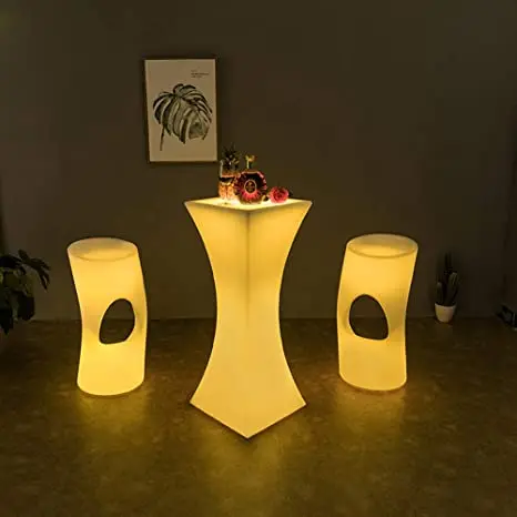 New 16 Color Change Led Light Bar Table And Chair Party Furniture ...