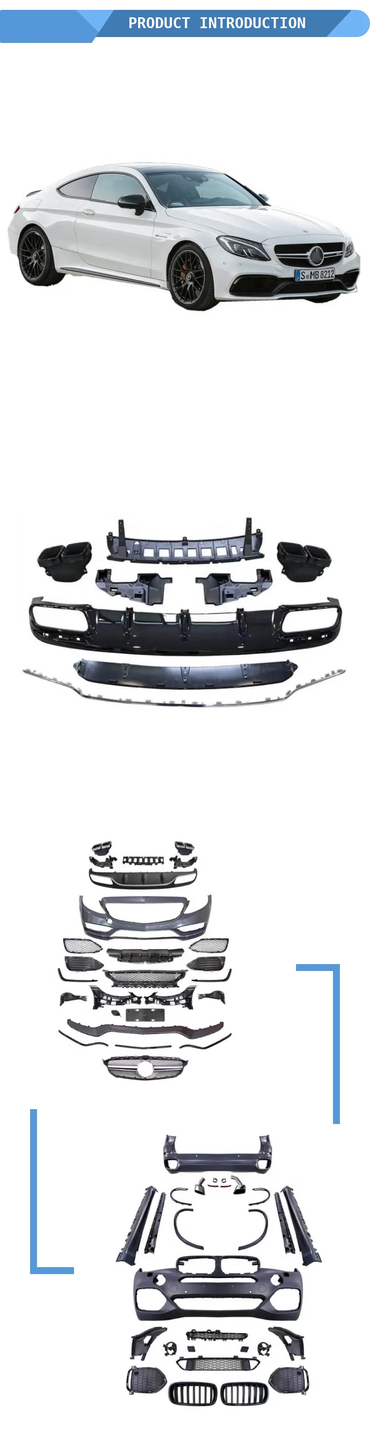 C63s W205 C63 Front Bumper C63 W205 Exhaust W205 Body Kit Amg W205 C63 ...