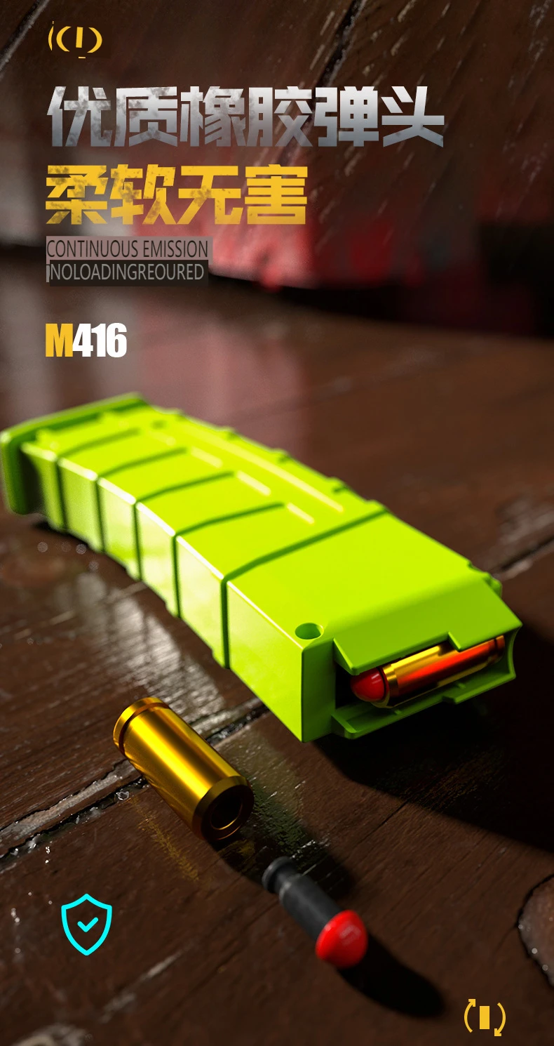 M416 Gravity Color Radish Gun Mini 3D Gravity Machine Gun for Kids
