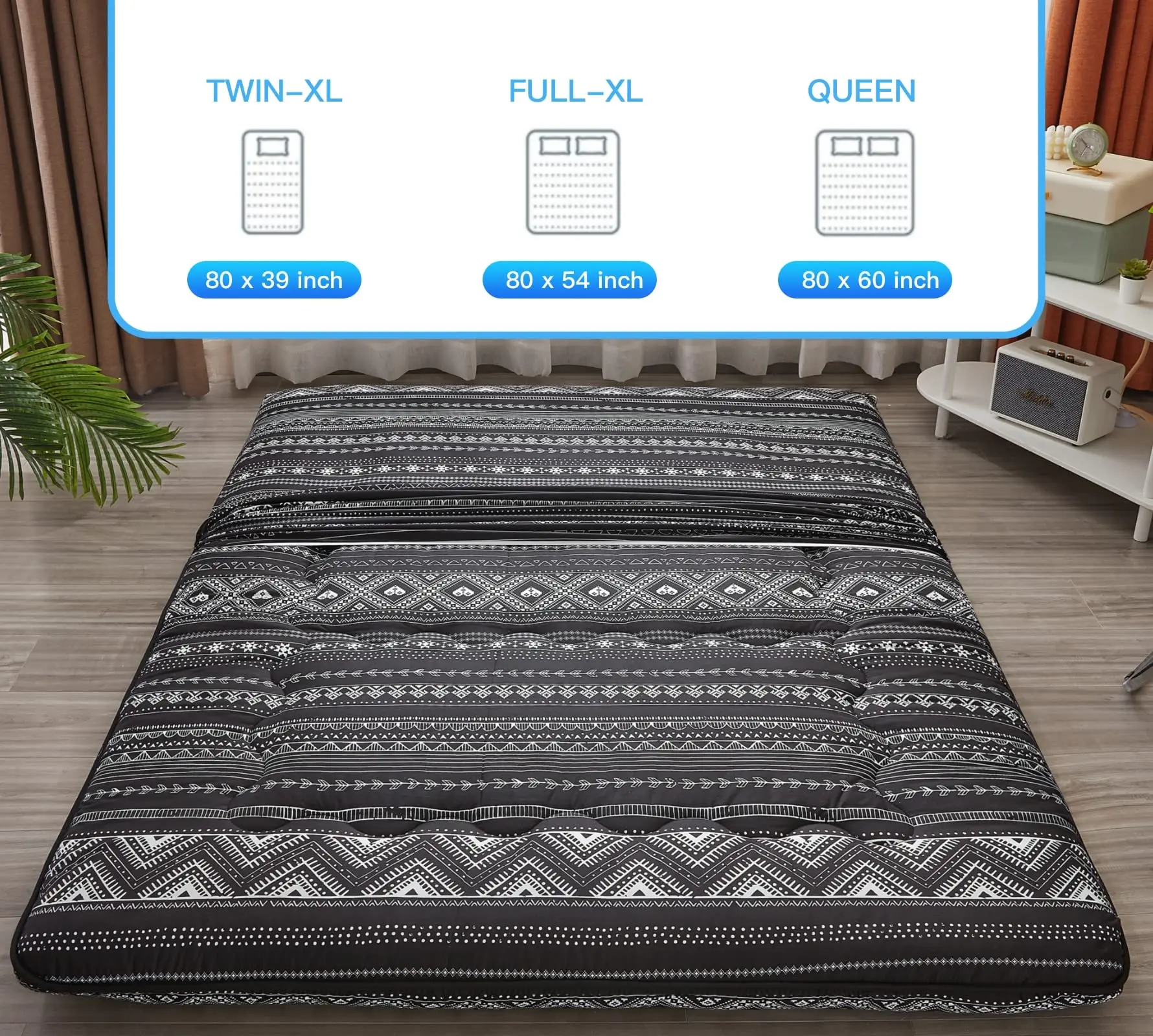 Japanese Floor Futon Mattress - Durable & Foldable
