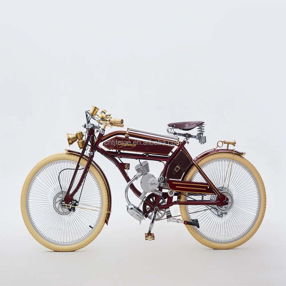 Vintage Electric Retro Bicycle with 60KM Mileage & Comfort Saddle