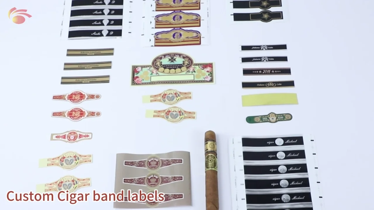 Factory Price Custom Cigar Band Paper Ring Labels Gold Foil Embossed ...