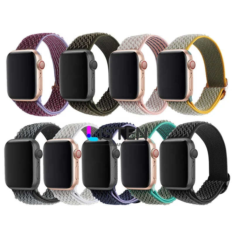 Premium Quality Fabric Nylon Strap 40mm 42mm 49mm Bracelet Adjustable ...