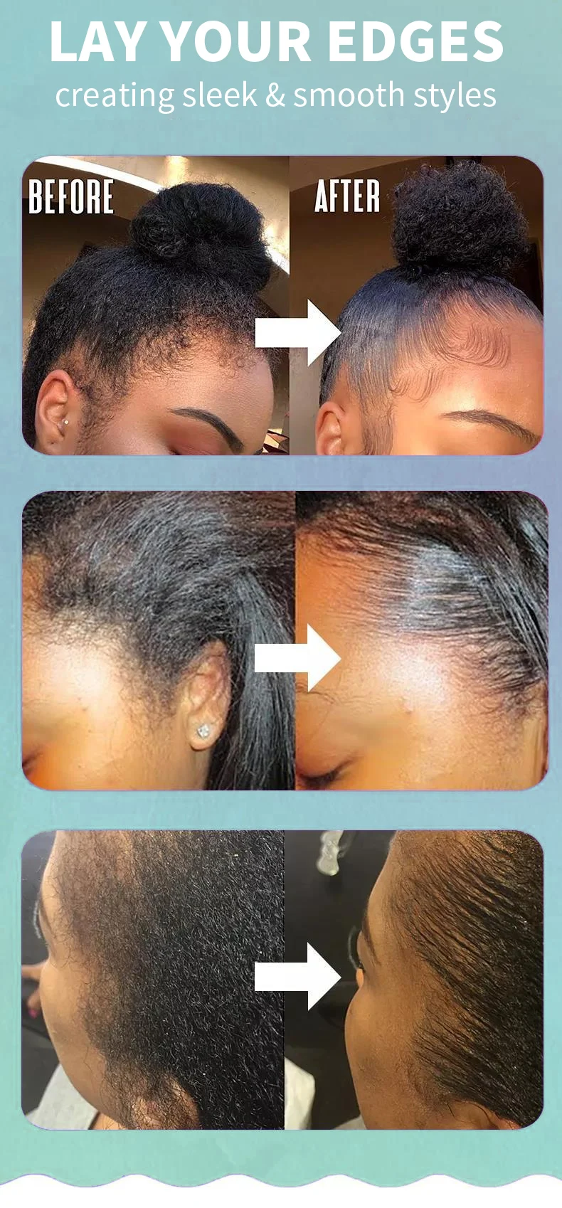 Wholesale Edge Control Private Label Leave No White Edge Firm Hold ...