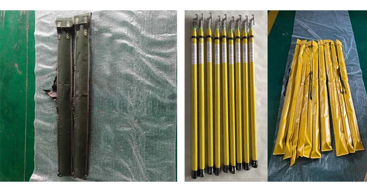 High Voltage Power Line Extendable Triangle Insulation Hot Sticks