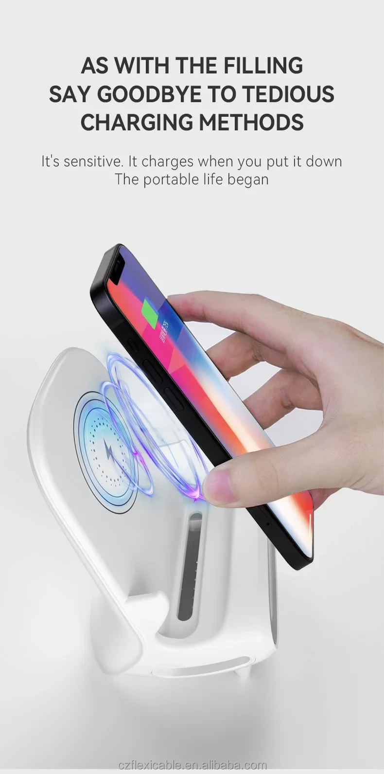 15W Wireless Charger with Phone Holder - Fast & Safe Charging
