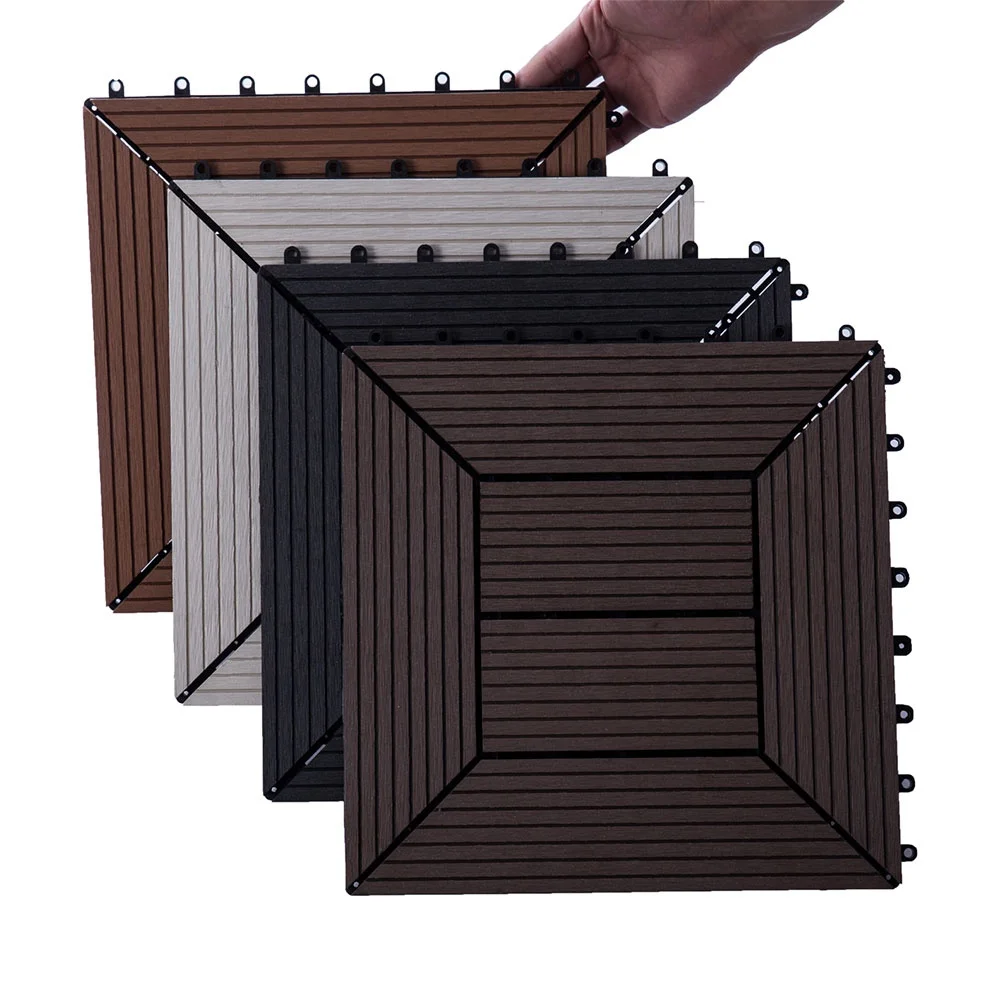 Flooring Factory Supply Interlocking Deck Tiles Wpc Terraza Tiles Easy ...