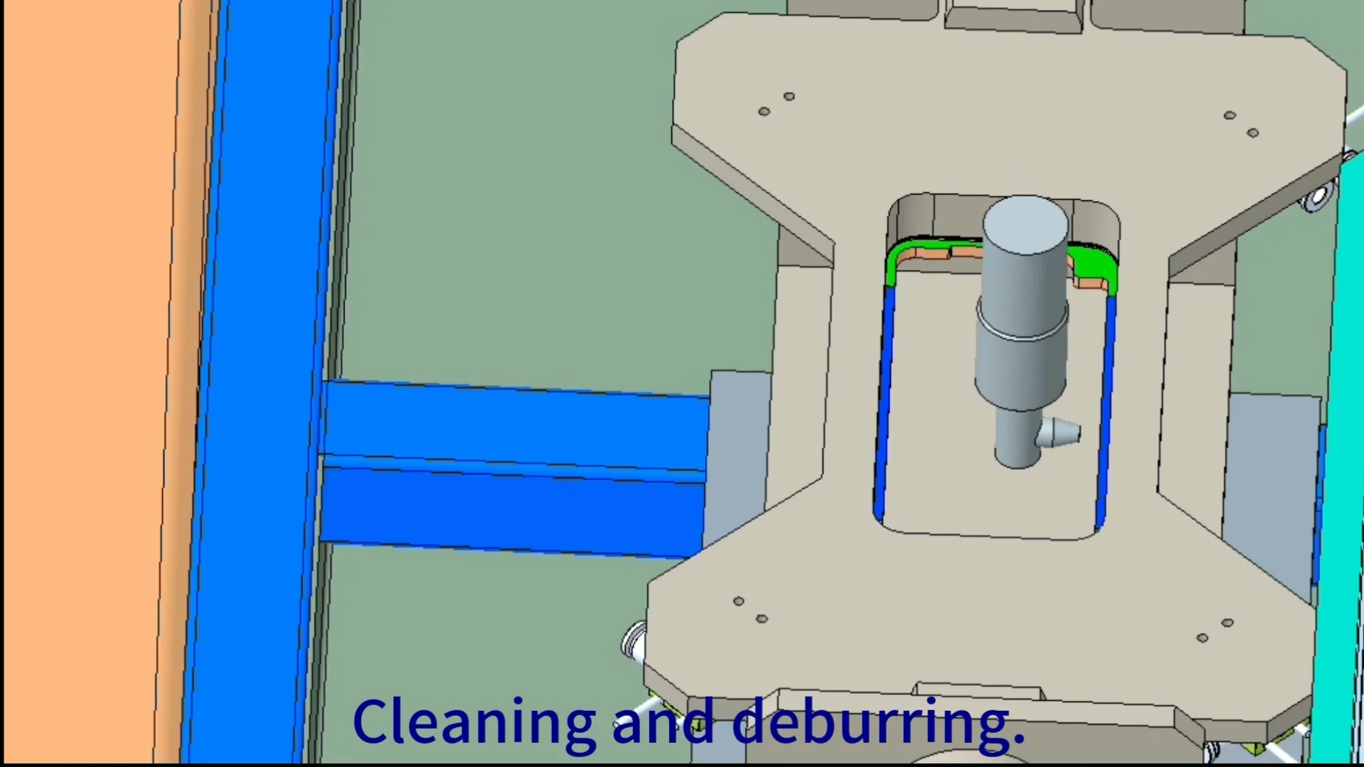 Water Jet Deburring Machine After The Processing Of Cnc To Remove The ...