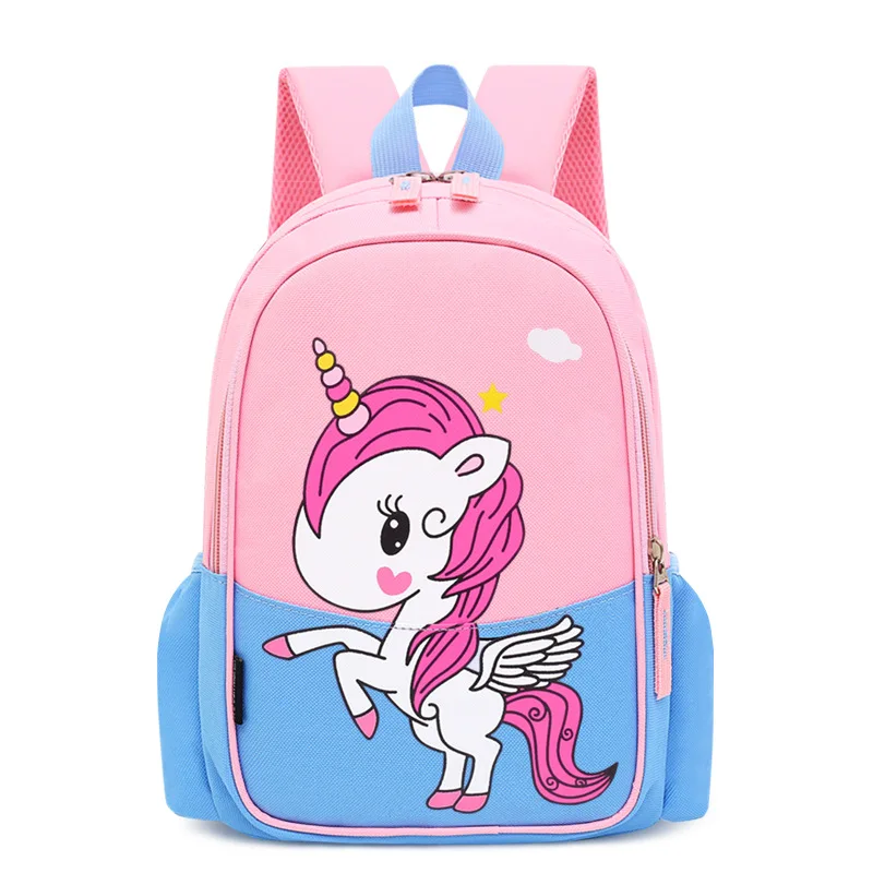 2023 Haslor 600D Polyester Full Printing Unicorn Kids Backpack
