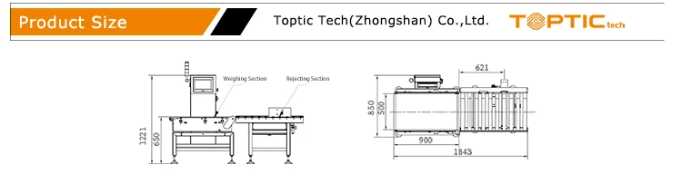 TT-CW500 Check Weigher - Toptictech