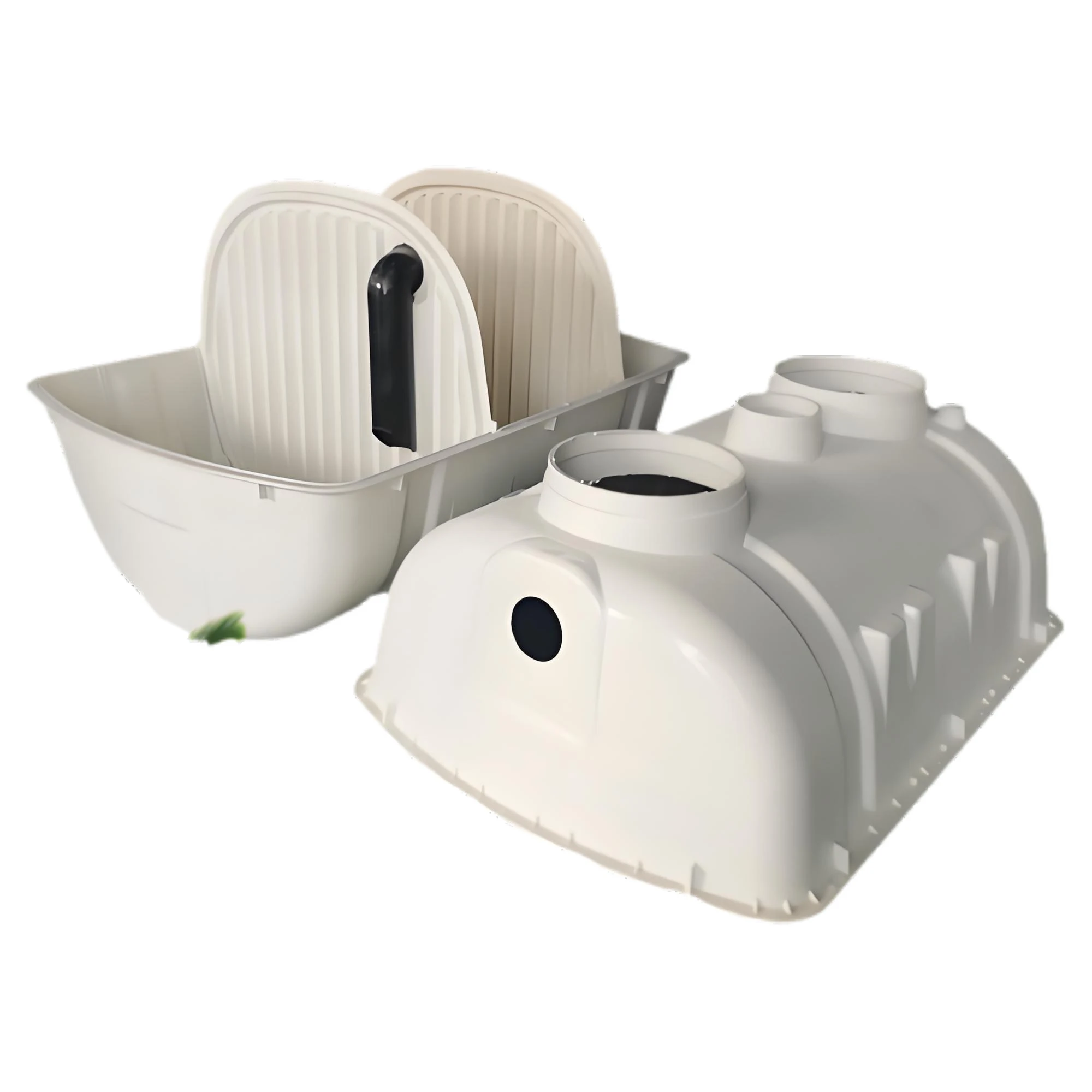 Underground Wastewater Treatment Bio-digester System with Entwining ...