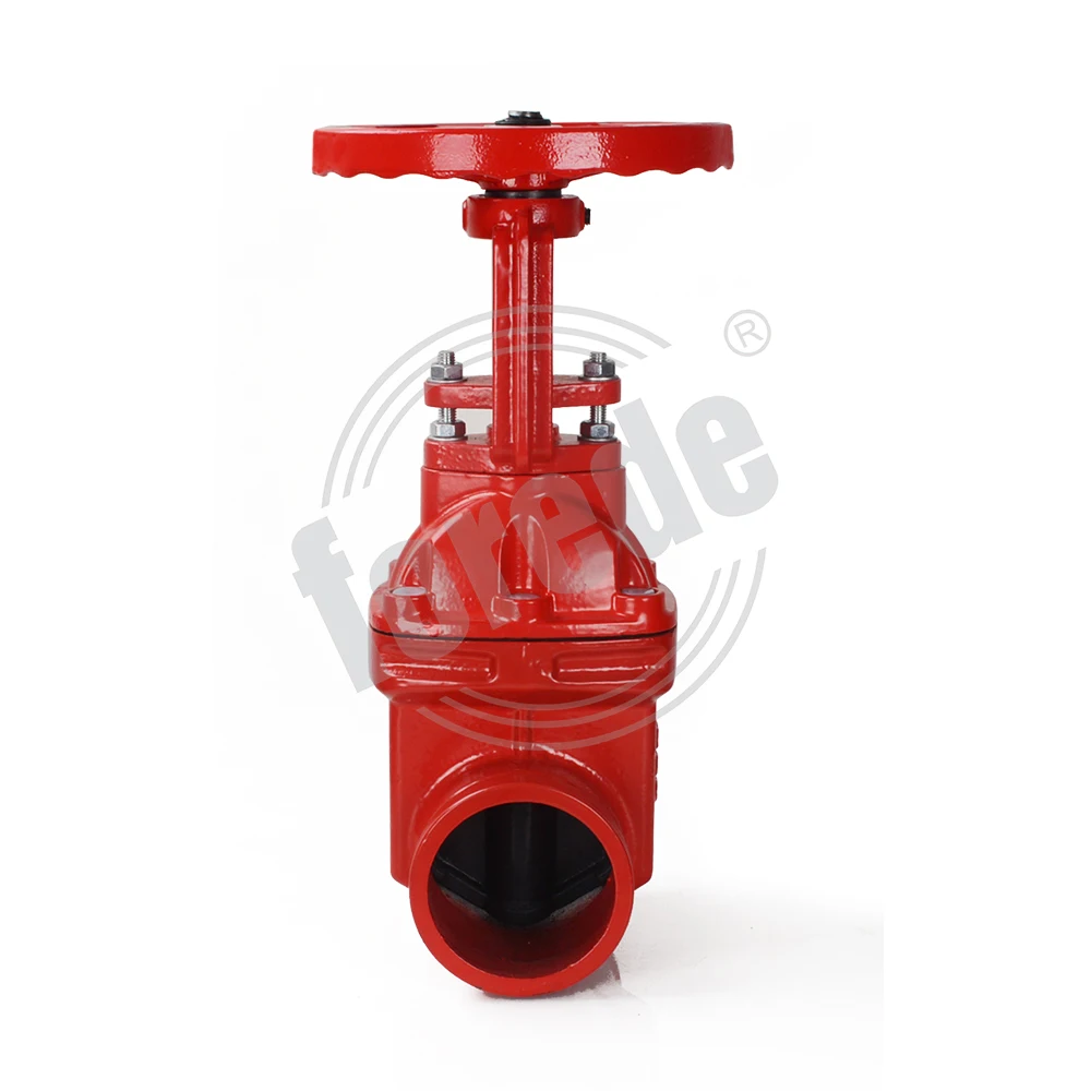 FOREDE Fire Fighting Groove End Rising Stem Gate Valve