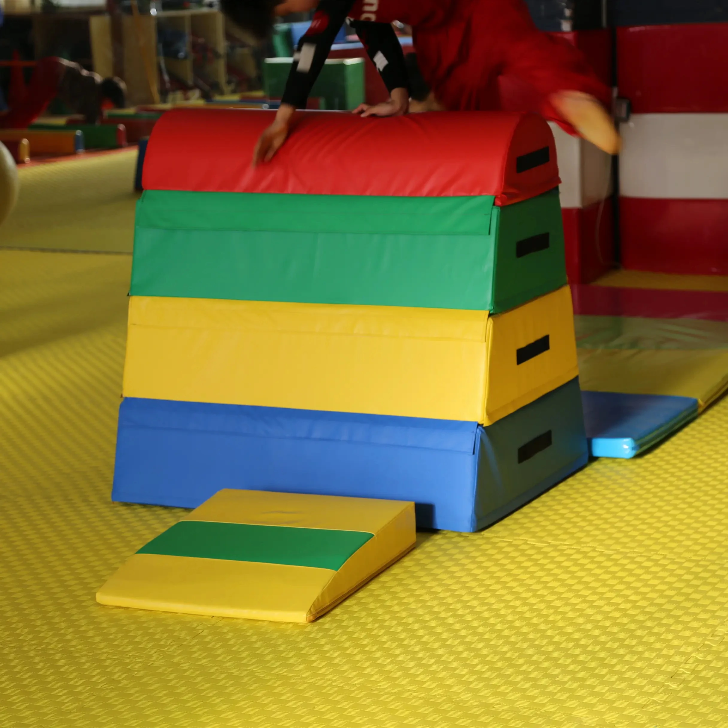 Parkour Spotting Vaulting Training Trapezoids Skill Shape Mat - Buy ...