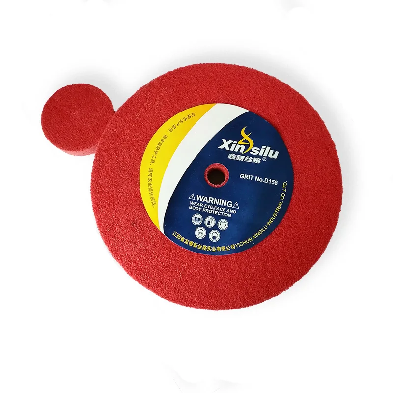 Tomato Red Deburring Nylon Fiber Wheel 8" X 1" X 5/8" 7p Aluminium ...