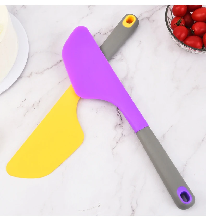 Large Size Colorful Silicone Baking Spatulas Non-stick Kitchen Omelet ...