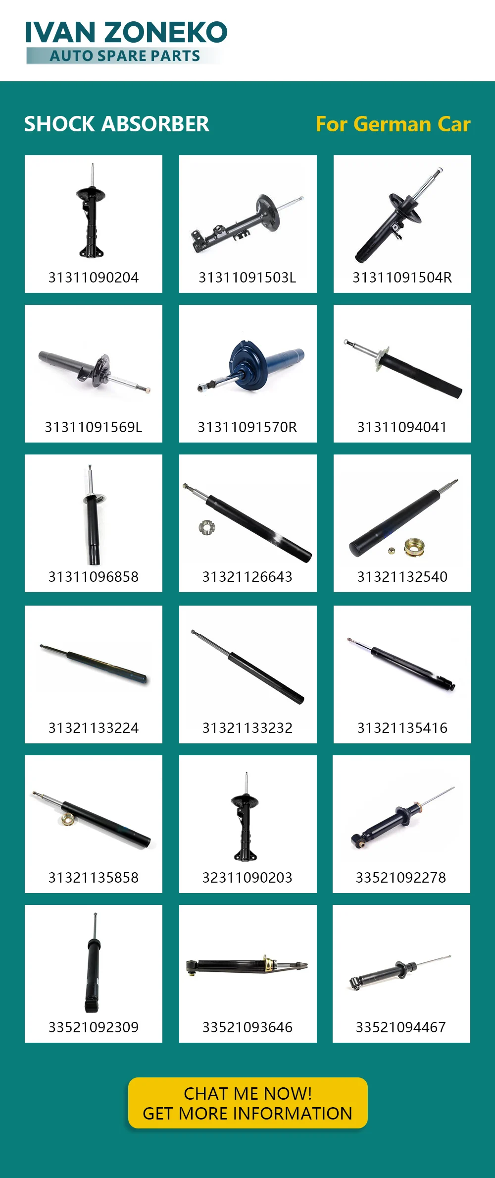 IVANZONEKO 4851069365 Front Axle Car Shock Absorber for TOYOTA LAND ...