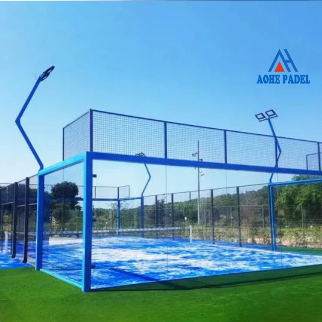 Big Discount Panoramic Paddle Tennis Court 20*10 M Size Outdoor Sports ...