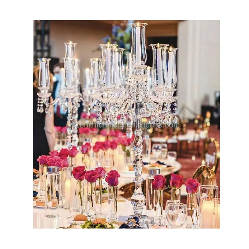 Clear Candelabras Weddings Table Centerpieces Decoration Acrylic ...