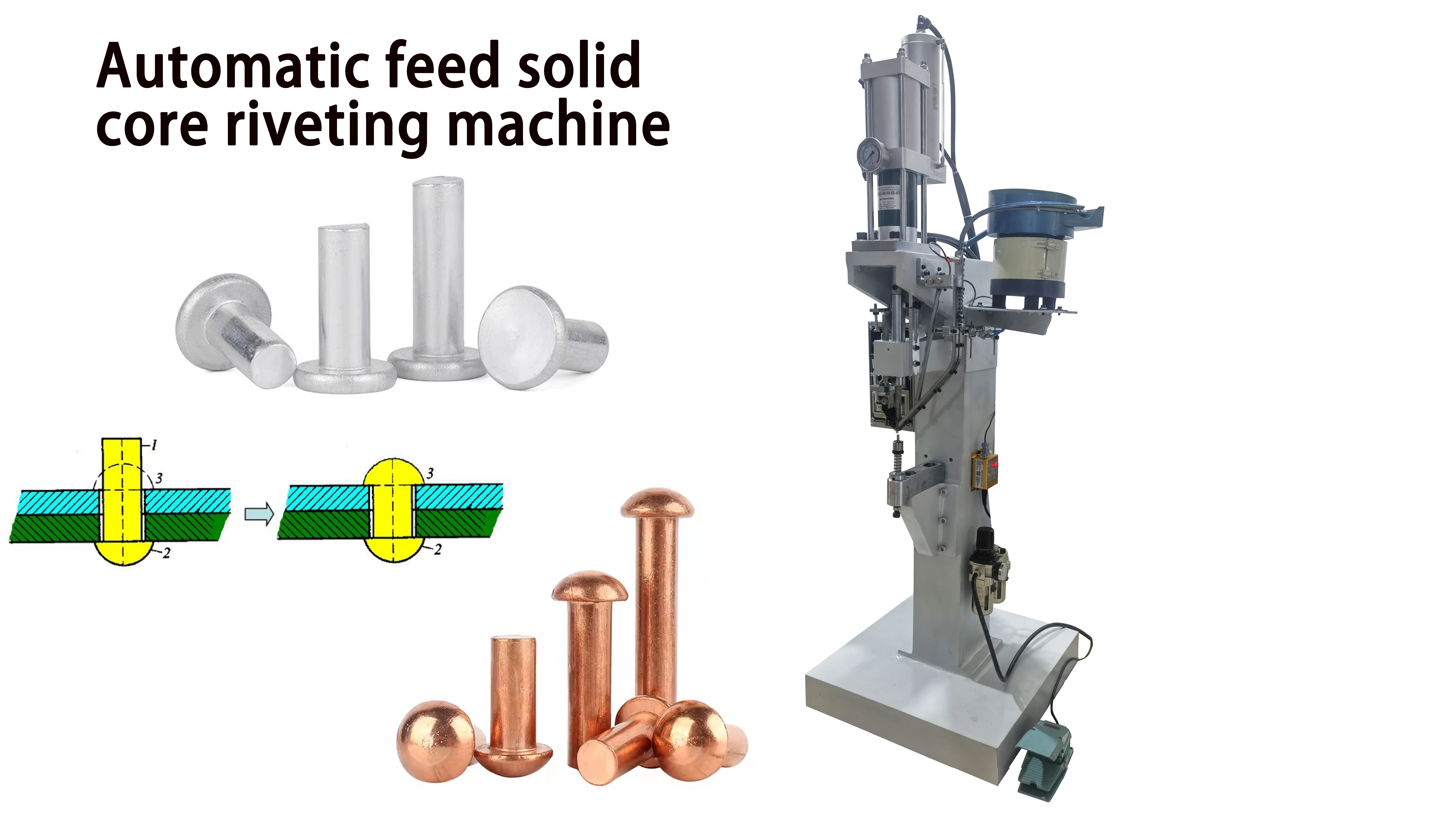 Efficient and Safe Automatic Loading Pneumatic Brake Pad Rivet ...