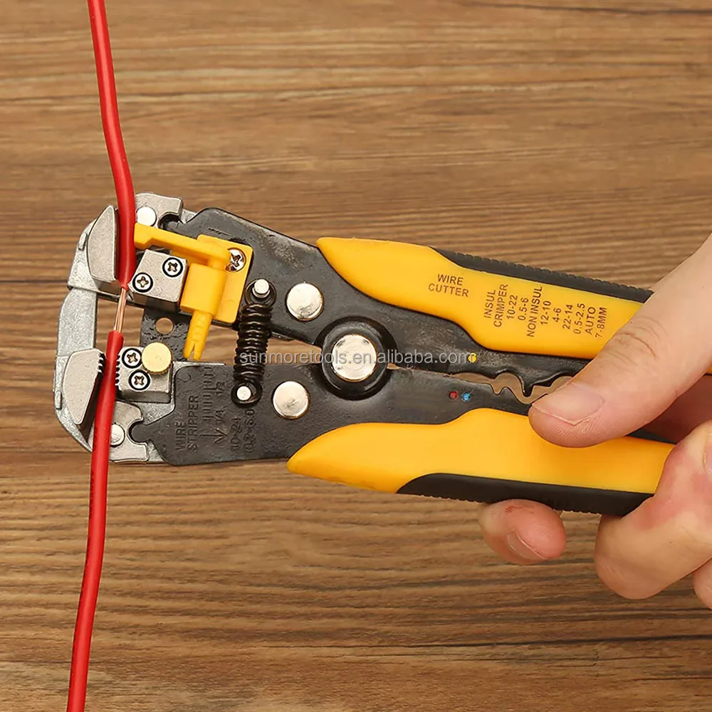 Self-Adjusting Wire Stripper, 8-Inch Wire Stripping Tool Automatic ...