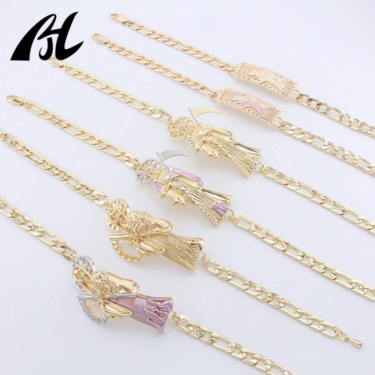 Men’s Religious Jewelry - 14K Gold Plated Bracelets