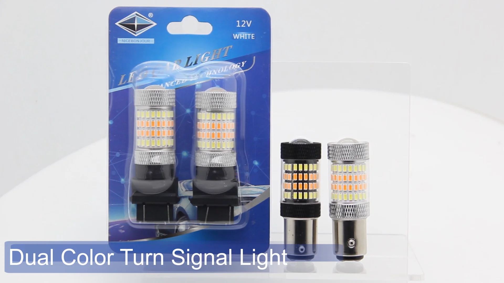 Switchback Light 3014 96smd Dual Color White Amber 1157 Py21w 3157 7443 ...